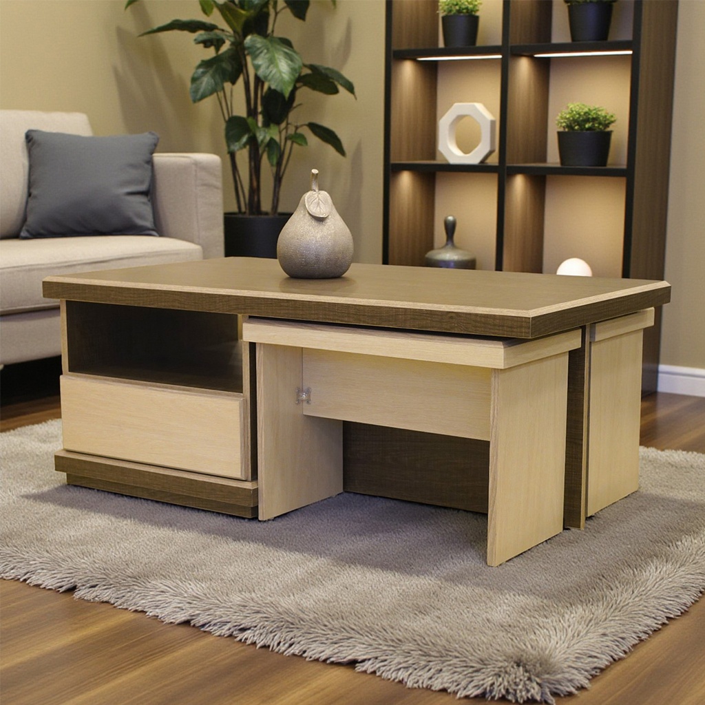 طاولة وسط متداخلة ATLAS – تصميم عملي ومودرن | Shahwan Furniture